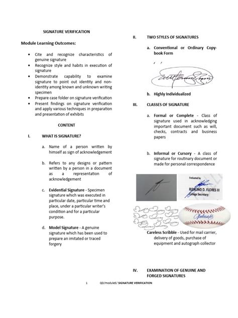 Module 5 Signature Verification Download Free Pdf Signature
