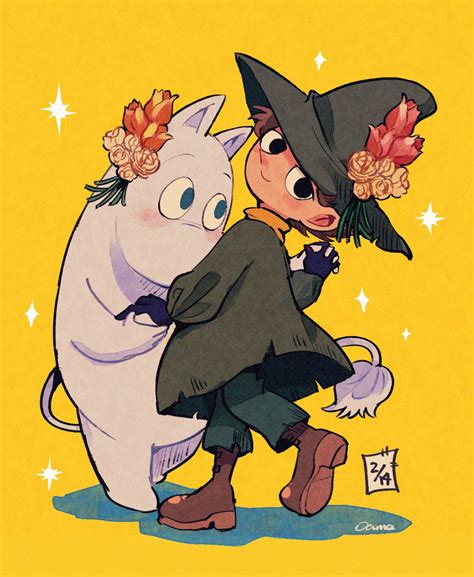 Moomintroll And Snufkin Moomin Drawn By Amazou Danbooru