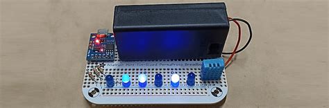 making an attiny85 thermometer with a binary display microchipmakes