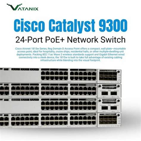 Cisco Catalyst 9300 24 Port Poe Network Switch Best Price At ₹ 95000 Cisco Catalyst Switches
