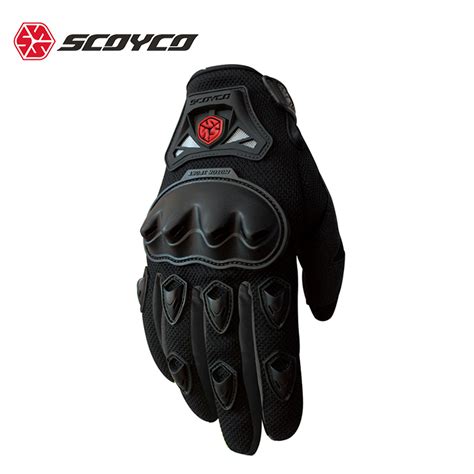 Scoyco赛羽夏季男式防摔摩托车手套骑车电动车赛车越野mc29全指虎窝淘