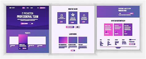 웹사이트 페이지 벡터 홈페이지 Html 포스터 템플릿 Psd 다운로드 디자인 자료 다운로드