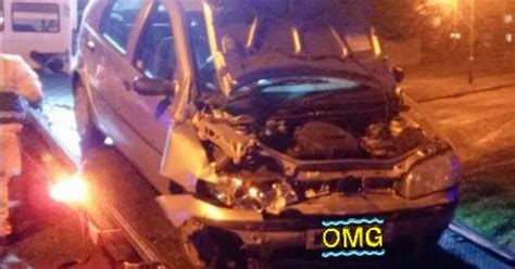 Teenagers Arrested After Car Spins Out Of Control And Smashes Into