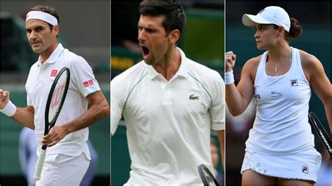 Federer Beats Sonego Wimbledon 2021 Highlights Federer Djokovic Barty
