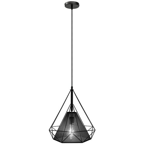 Druciana LAMPA wisząca 8802 1 ZWIS 7 Elem czarny MLAMP pl