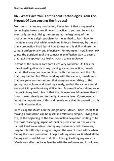 Self Evaluation Docx