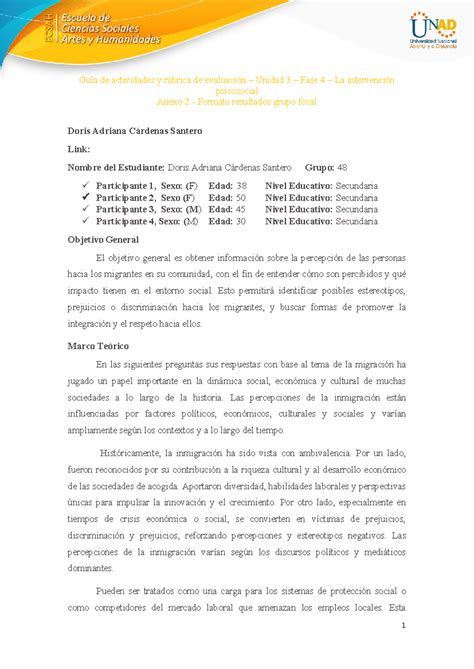 Anexo 2 Formato fase 4 La intervención psicosocial Grupal Guía