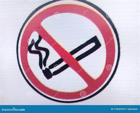 This Picture Is A Warning Sign Are Prohibited From Smoking In The Area