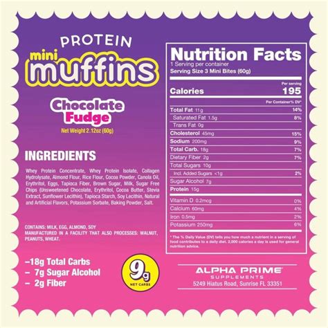 Shop Alpha Prime Bites Mini Muffins For Delicious High Protein Snack
