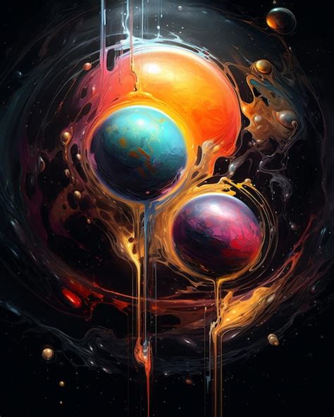 Premium Ai Image Abstract Liquid Fluid Wavy Colorful Iridescent Background