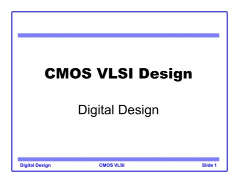 Cmos Vlsi Design