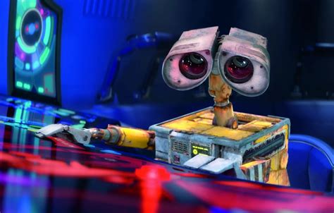 Wallpaper Wall E Typing High Tech For Mobile And Desktop Section фильмы Resolution 1680x1050