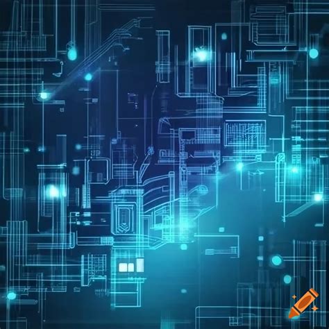 Abstract Digital Blockchain Technology Concept On Craiyon