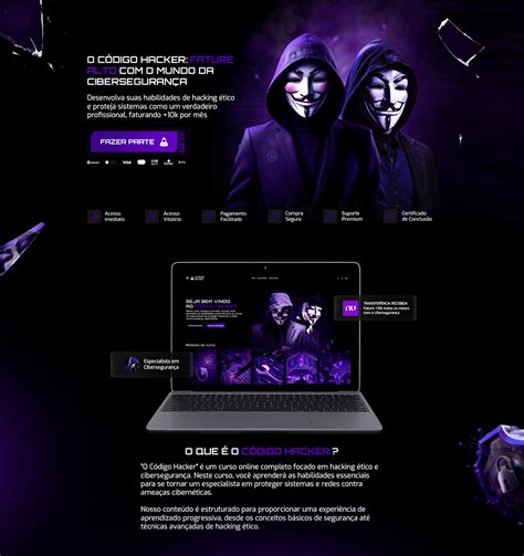 Landing Page O Código Hacker Behance