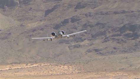 A10 Thunderbolt Ii Firing Gatling Gun Editorial Video 13319829a