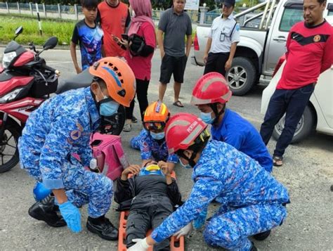 Motorcyclist Injured In Collision With Car Making U Turn At Jalan Kuala