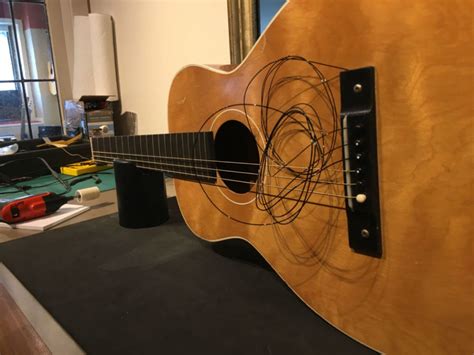 Restringing A Harmony Classical Guitar Acoustic Music