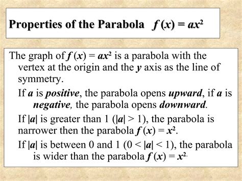 66 Analyzing Graphs Of Quadratic Functions Ppt