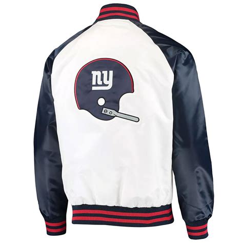 Starter Whitenavy New York Giants Clean Up Throwback Jacket Jackets