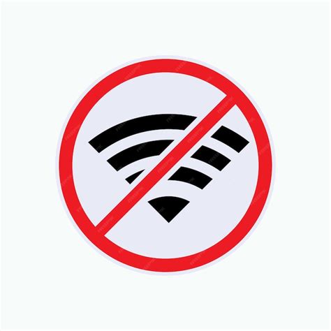 Premium Vector No Wifi Signal Non Internet Icon Bad Connection Symbol