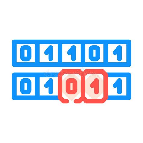 Genetic Algorithm Color Icon Vector Illustration Stock Illustration