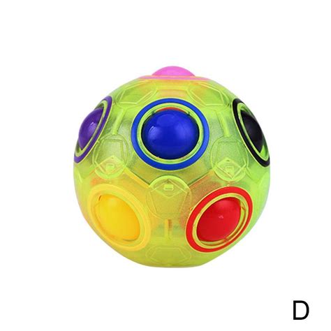 Luminous Ball Stress Reliever Rainbow Ball Decompr Grandado