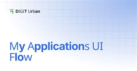 My Applications Ui Flow Digit Urban