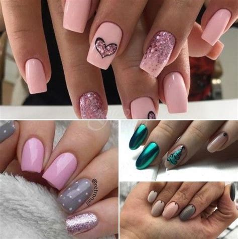 Семпъл маникюр с нежни декорации Универсален акцент на всякакви нокти За Жената Декорации