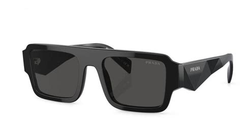 Prada Square Frame Tinted Sunglasses In Black For Men Lyst Uk