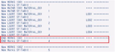 Abap 구문 At에 대하여first New End Of Last