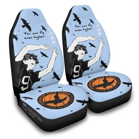 Haikyuu Tobio Kageyama Car Seat Covers Custom Volleyball Anime Car