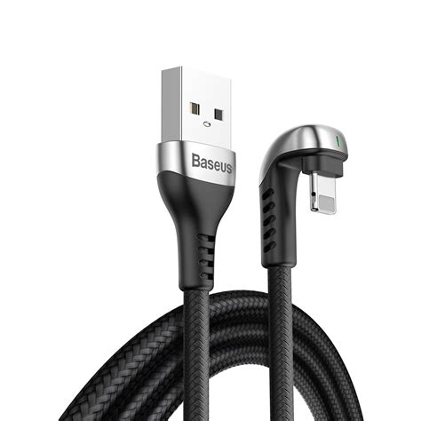 Cabo USB Baseus U Shaped cm A para Iphone Preto The Kase Store Eletrônicos
