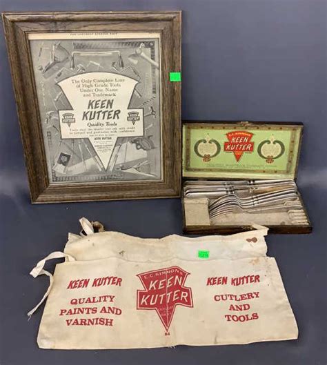 Keen Kutter Framed Advertisement Flatware Tool Christys