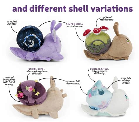 Snail Plush Sewing Patterns Choly Knight