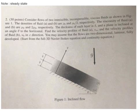 Solved Consider Flows Of Two Immiscible Incompressible