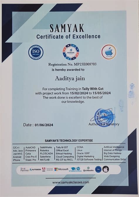 Aaditya Jain On Linkedin Thrilled To Share That Ive Completed My