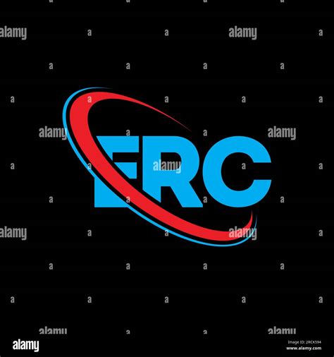 ERC Logo ERC Letter ERC Letter Logo Design Initials ERC Logo Linked With Circle And Uppercase