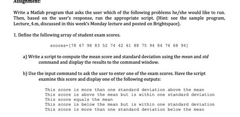 Solved Assignment Write A Matlab Program That Asks The User