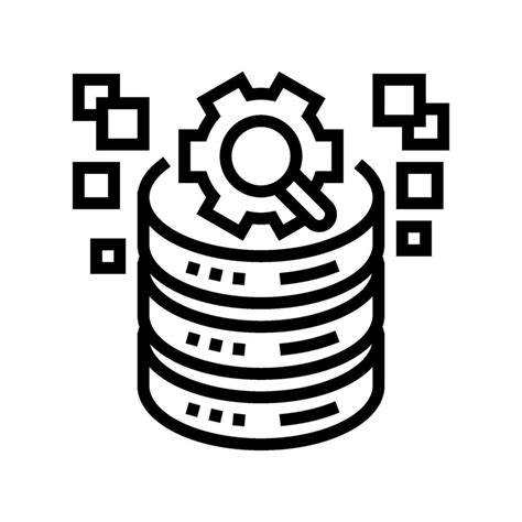 Query Optimization Database Line Icon Vector Illustration 32517431