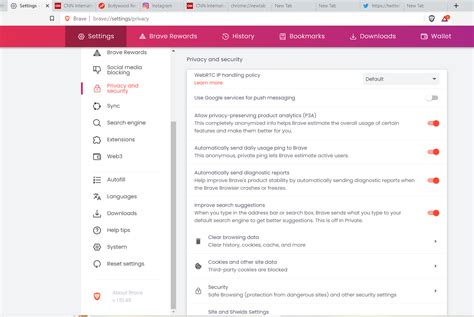 Cr 112 Autocomplete Searches And Urls Settings Is Missing In Brave