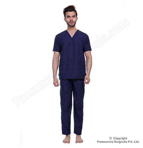 Unisex Scrub Suit Reusable Navy Blue Manufacturer Suppliers