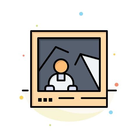 Picture Image Landmark Photo Abstract Flat Color Icon Template 14333389