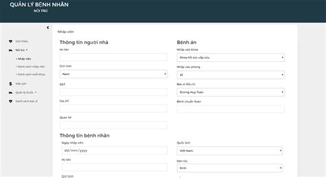 Source Code Quản Lý Bệnh Nhân Php Thuần Kết Nối Sql