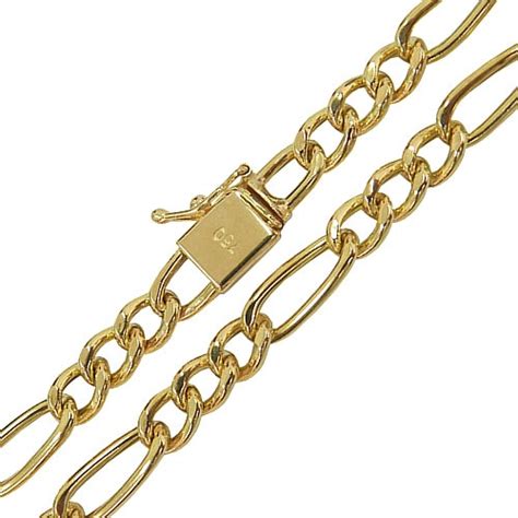 Corrente em Ouro Fígaro cm Frete Grátis RDJ JÓIAS