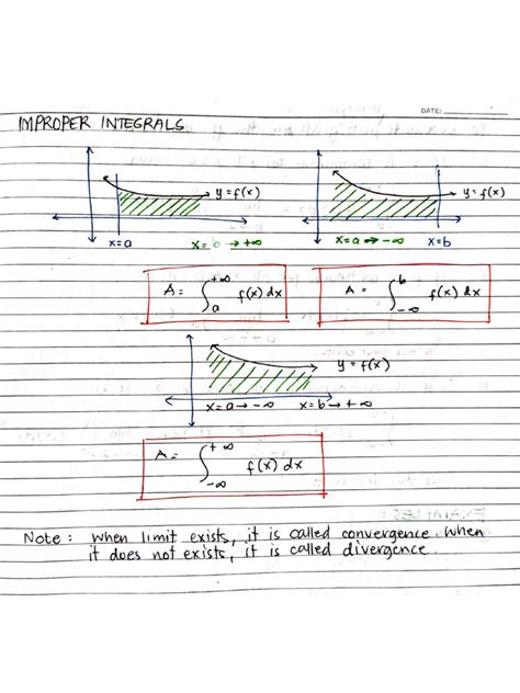 Improper Integrals Pdf