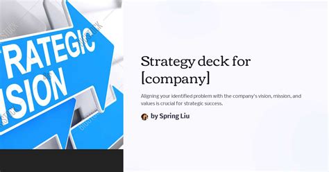 Strategy Deck For [company]