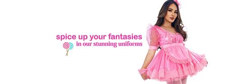 The Famous Sissy Store Sissy Dress Fantasy Uniform Pvc Lingerie