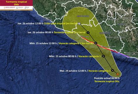 Huracán Otis Es Categoría 3 Trayectoria Y Estados Donde Provocará Lluvias