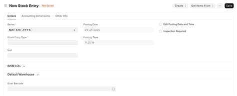 Missing Stock Entry Fields Not Showing In The Form Erpnext Frappe Forum
