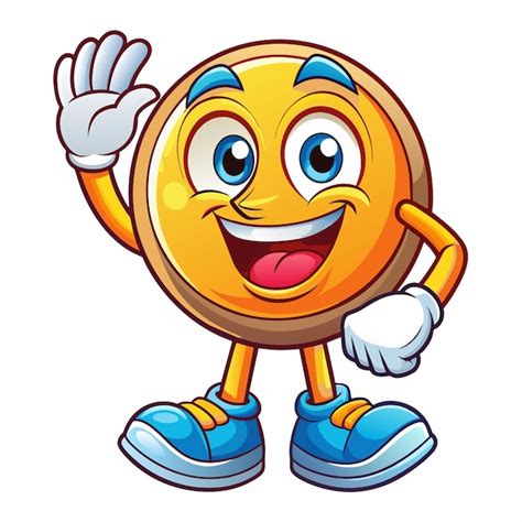 Un Personaje De Dibujos Animados Con Una Cara Sonriente Y Una Sonrisa